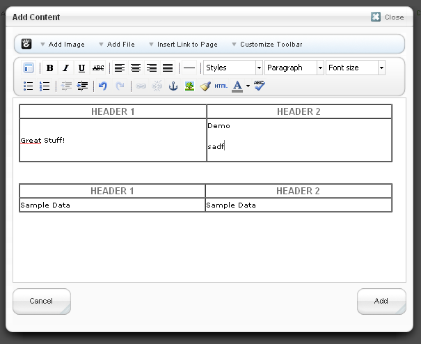 Concrete5 – Using TinyMCE Templates – CodeBlog.ch