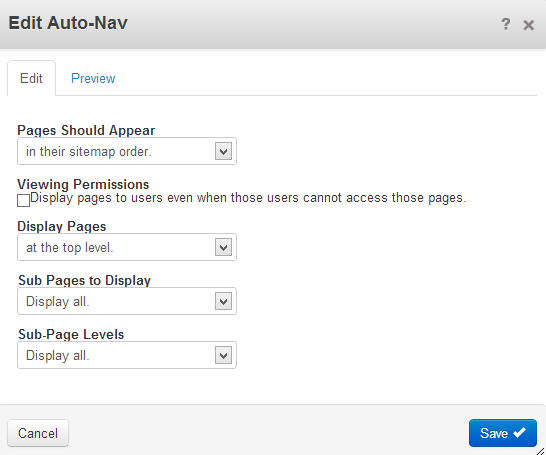 concrete5 sitemap like autonav block – CodeBlog.ch